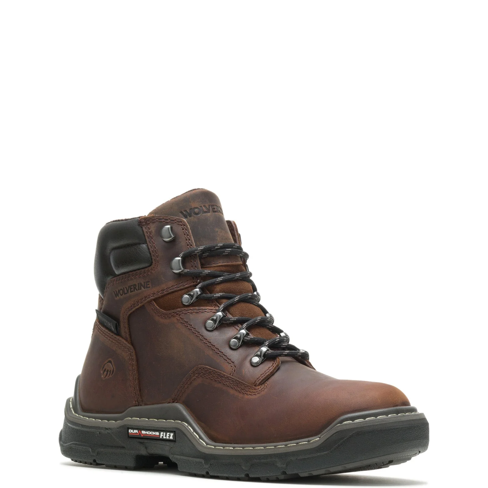 WOLVERINE MEN’S RAIDER DURASHOCKS® WATERPROOF 6″ CARBONMAX® WORK BOOT ...
