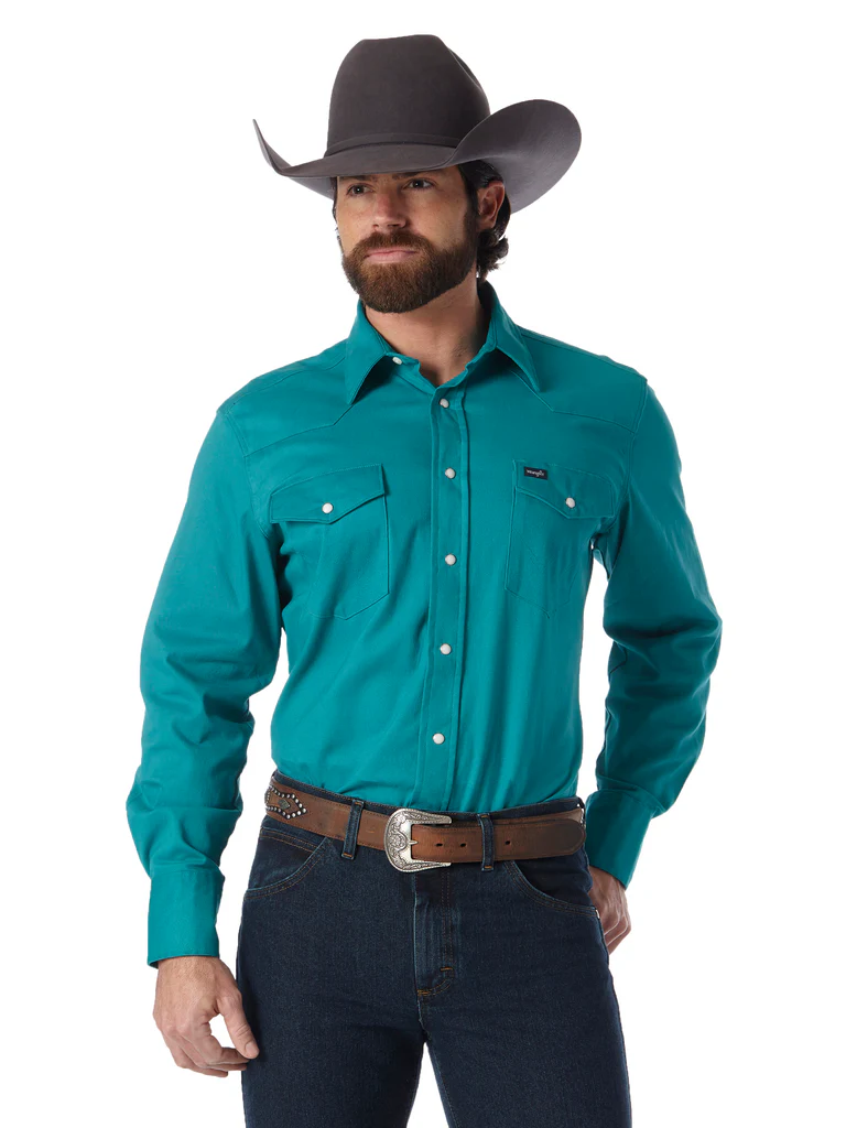 WRANGLER MEN’S AUTHENTIC COWBOY CUT WORK WESTERN SHIRT – Tom Waters ...